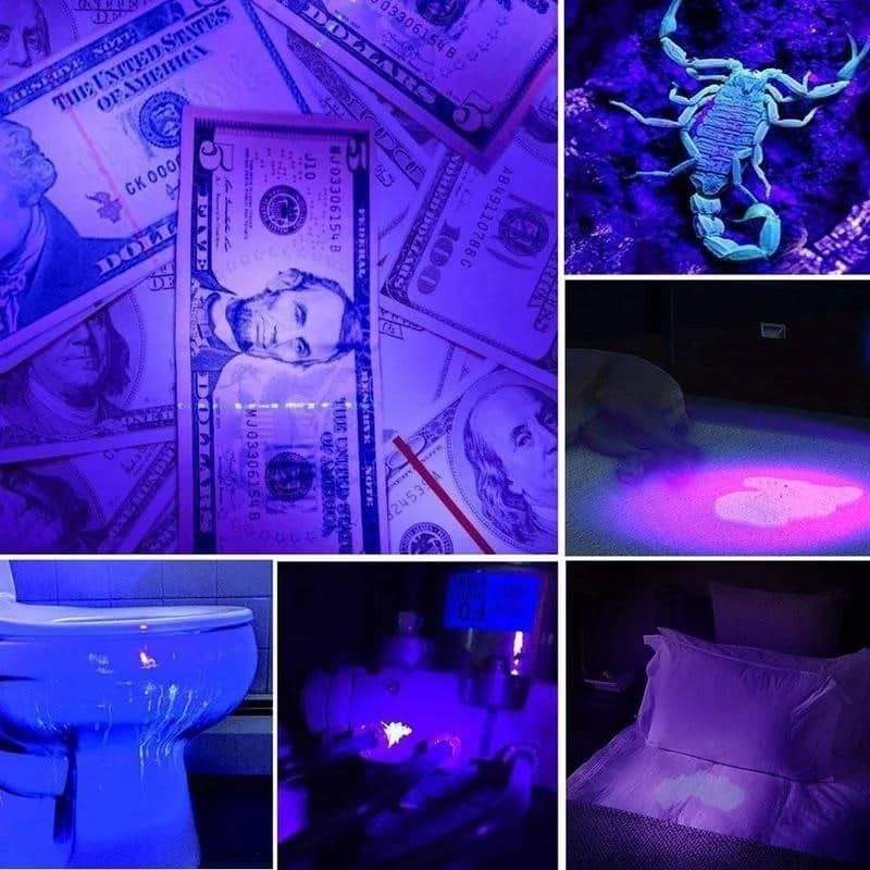 UV kabatas lukturītis LED ultravioletais kabatas lukturītis ar ...